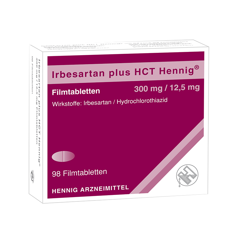 Irbesartan plus HCT Hennig® 300mg/12.5mg - HENNIG ARZNEIMITTEL