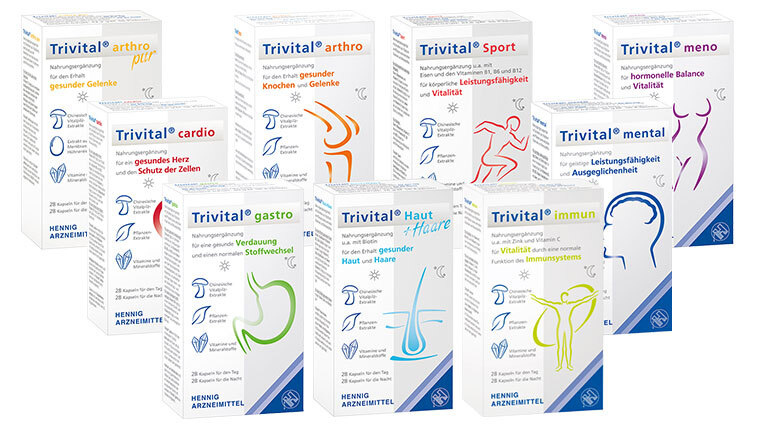 Die Produktreihe TRIVITAL beinhaltet eine innovative 3fach-Kombination ...